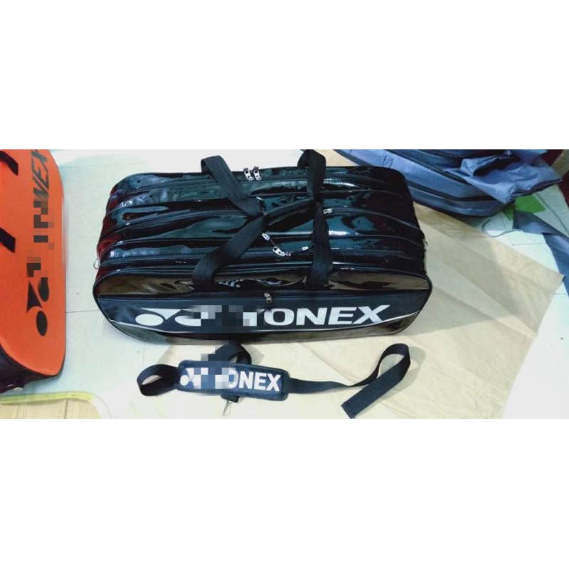 Genuine polished 3-compartment square racket bag | Shopee Malaysia