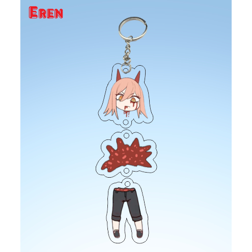 Half-cut Gojo Satoru keychain, Geto Suguru head cut in half Anime ...