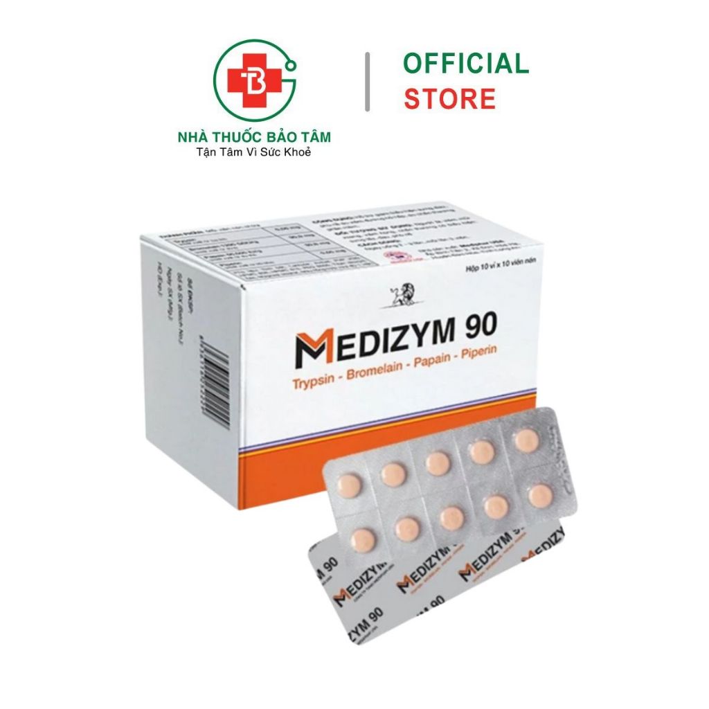 Medizym 90 pills Support the reduction of symptoms of swelling, pain ...