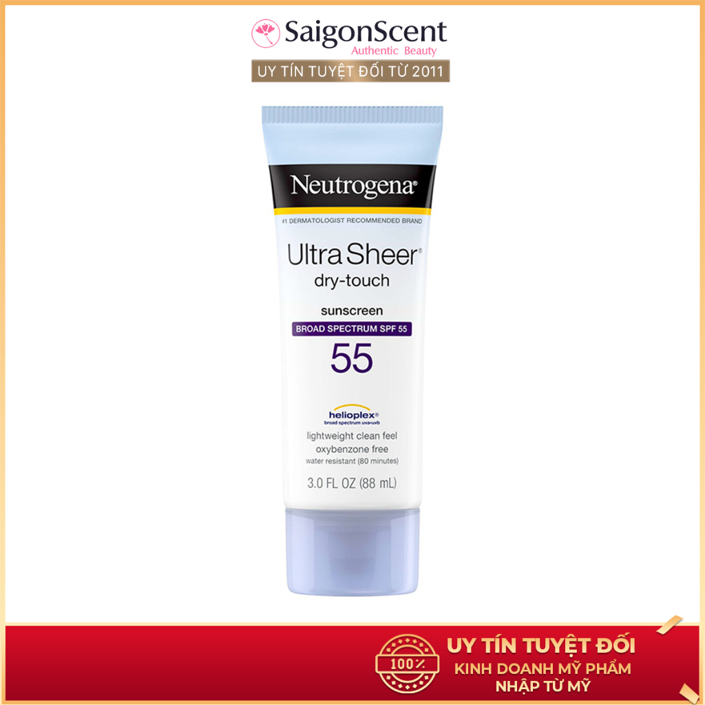 Neutrogena Ultra Sheer Sunscreen SPF 55 ( 88ml ) | Shopee Malaysia