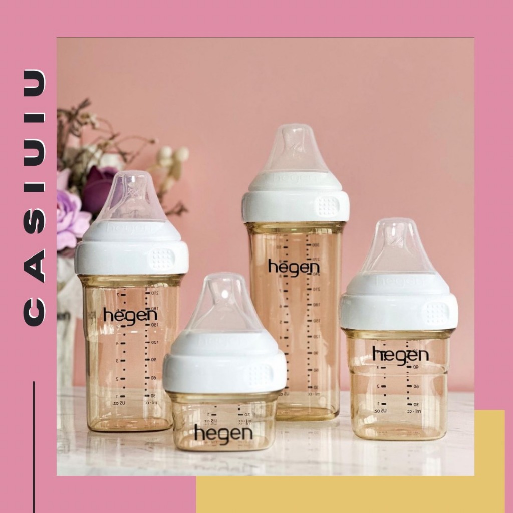 Genuine Hegen Milk Bottles 60ml-150ml-240ml-330ml Smart Anti-colic ...