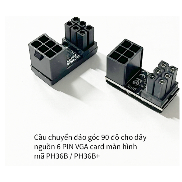 90 degree reversing switch for 6 PIN VGA power cord and video card PH36 ...