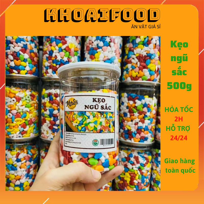 Fruit-flavored five-color candy - Super delicious snack for babies ...