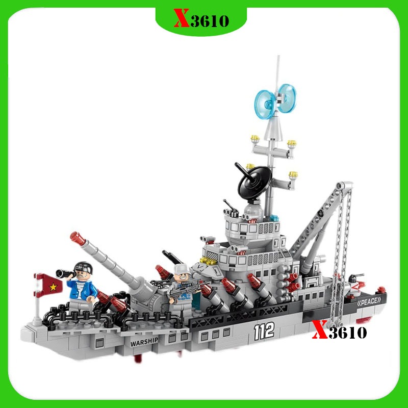 Toy Model 8870, creative warship Model puzzle | Shopee Malaysia
