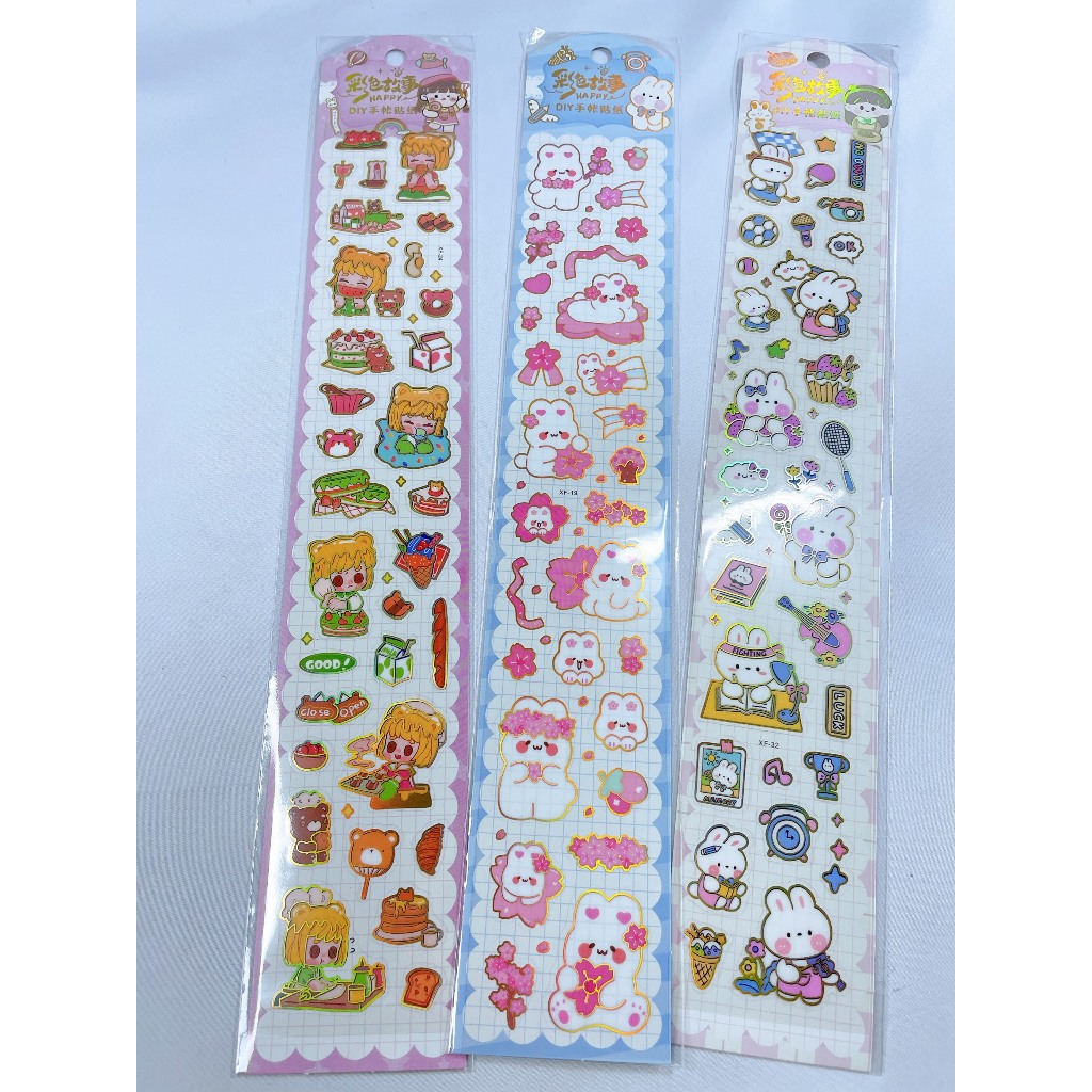 Set Of 5 Super Cute Stickers. (Random Sample Delivery) | Shopee Malaysia