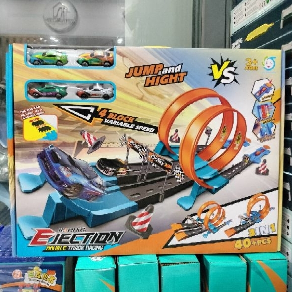 Hotwheels Amazing Double Race Track Super Speed Toy 40 Creative Details ...