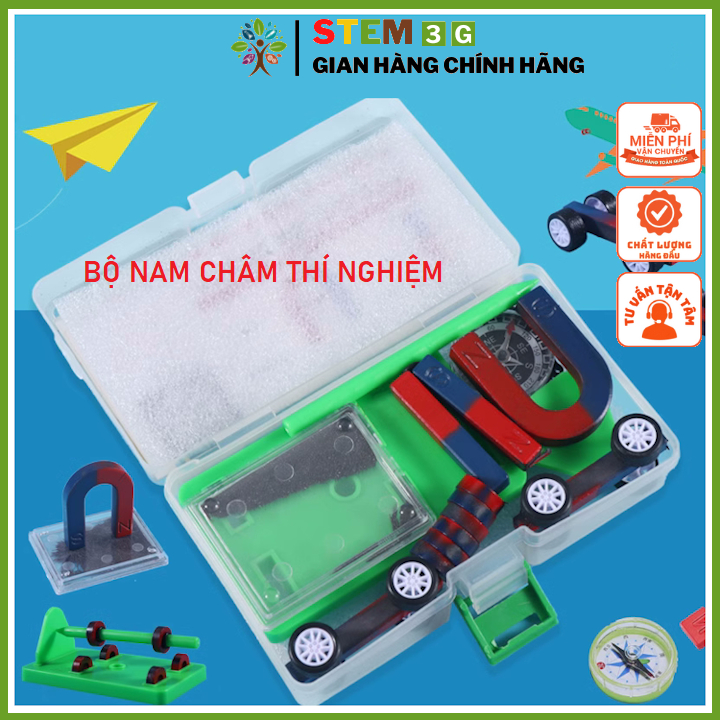 Magnetic experiment kit. Science tools help children learn about ...