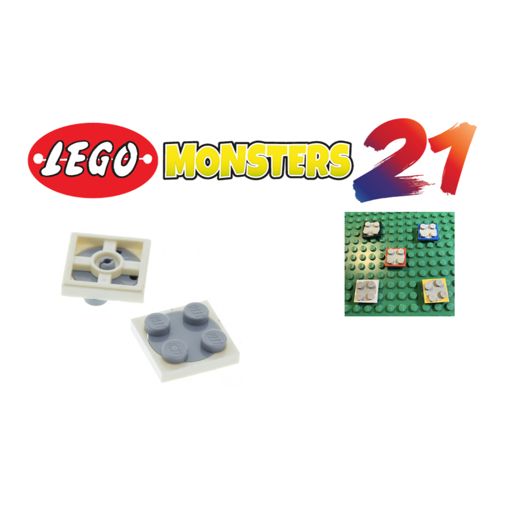 [1 Piece]-genuine Lego, 2 x 2 turntable, complete assembly with light ...