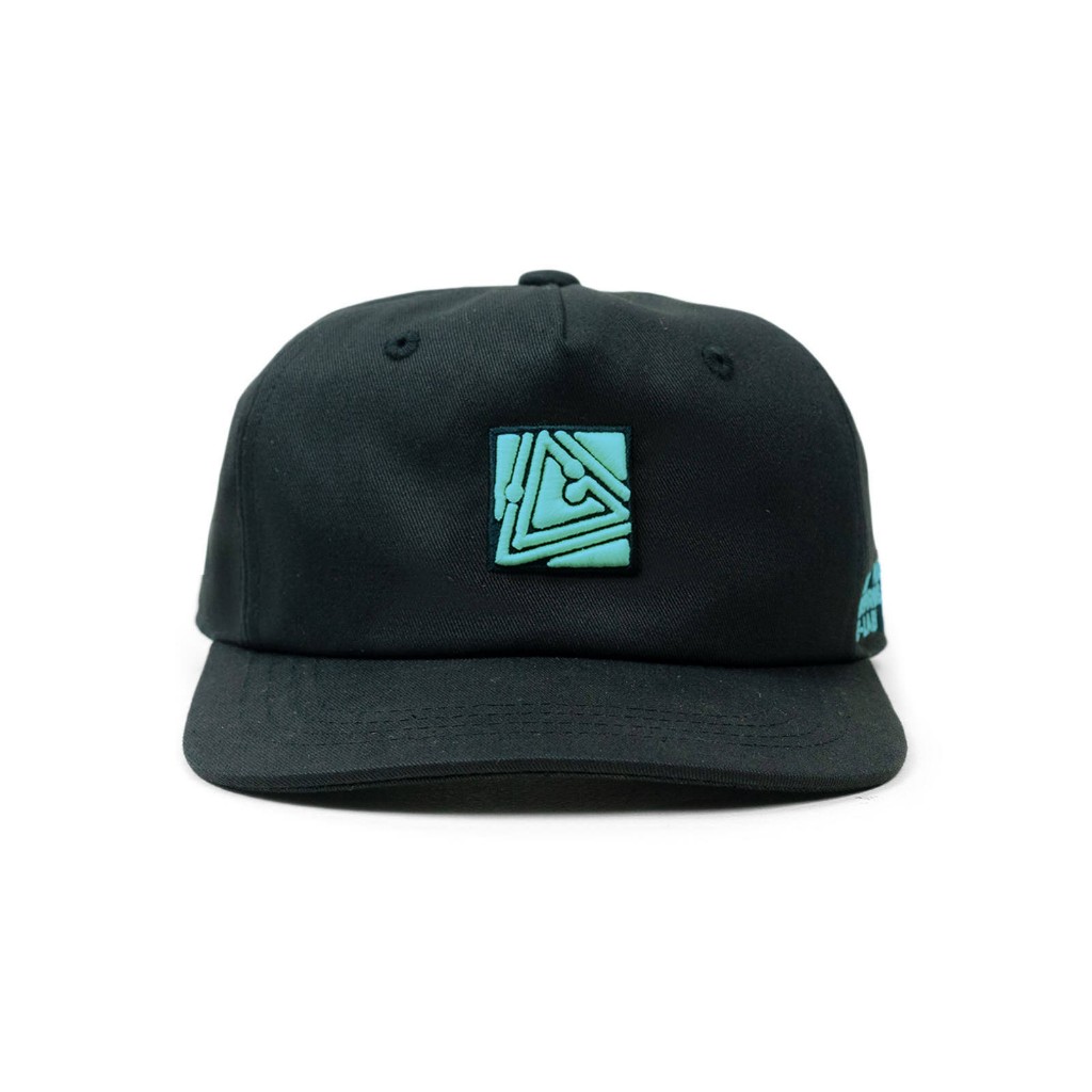 Glab Basic Blue Logo Black Cap | Shopee Malaysia