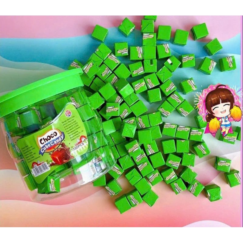 Expiry date November 2025) WHOLESALE BOX OF 100 TAIWAN CHOCO CUBE COLA ...