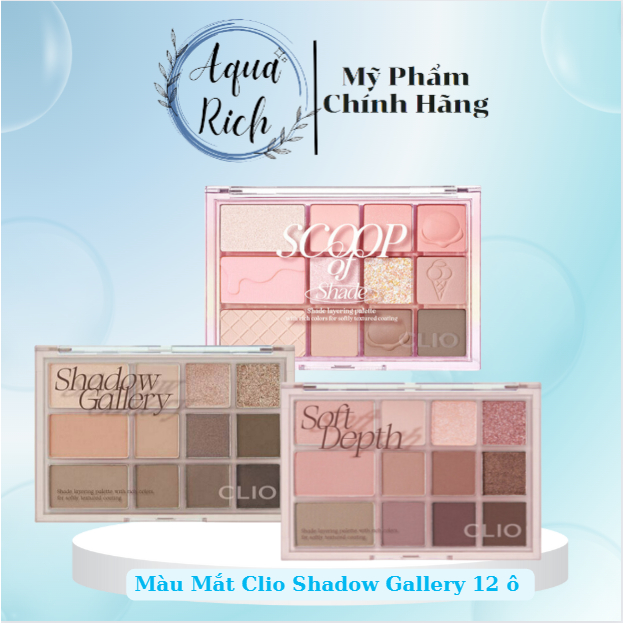 Clio Shade 12-pan Eyeshadow Palette & Shadow Palette [01 - 02 - 03 - 05 ...