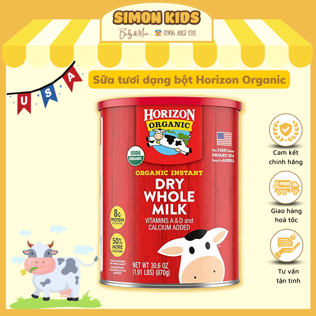 Horizon Organic Dry Whole Milk - American Organic Horizon Organic ...