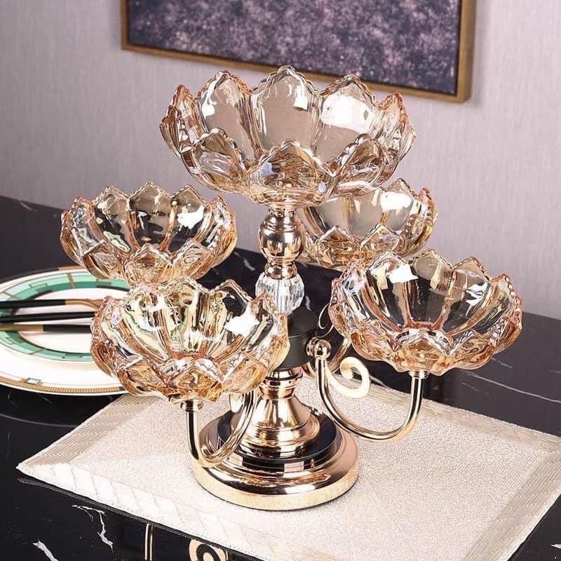 High-grade 5-Wing Mica Plastic Jam Tray CNY - Transparent Crystal ...