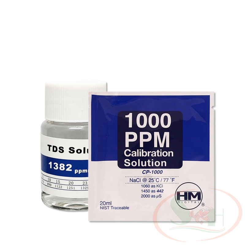 Solution 1000, 1382 ppm calibration of TDS meter equipment alignment ...