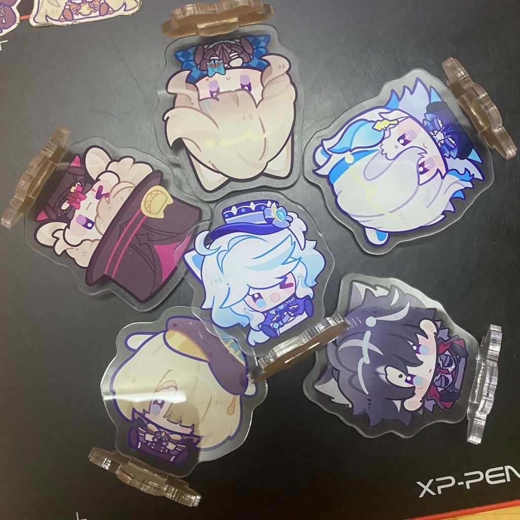 Genshin Impact 5cm mini Standee - Fluffy Town link 2 (Fontaine - read ...