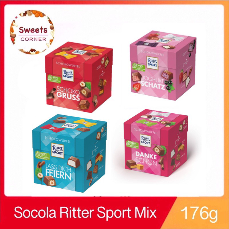 Chocolate Ritter Sport Mix 176g (4 types) | Shopee Malaysia