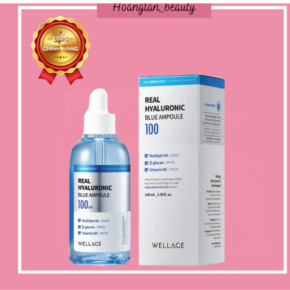 Wellage Real Hyaluronic Blue Ampoule 75ml | Shopee Malaysia