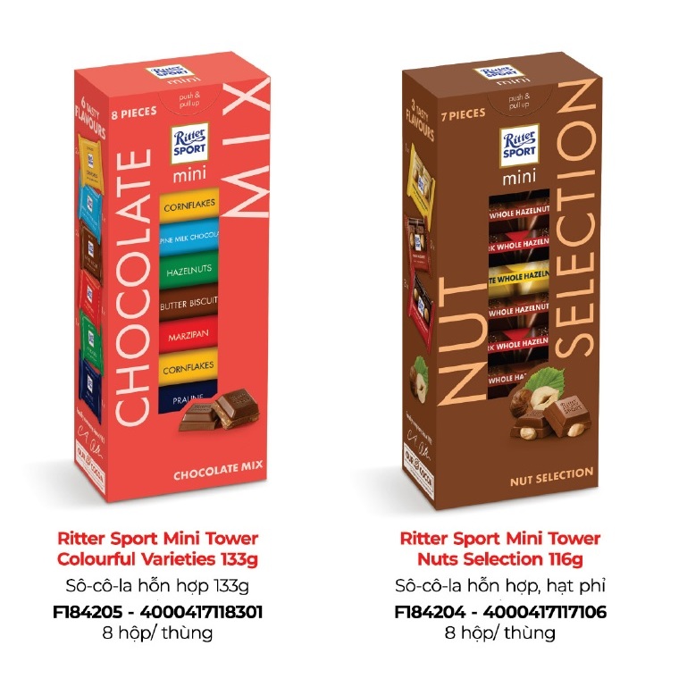 Ritter SPORT MINI CHOCOLATE 150G / CHOCOLATE MIX / BUNTER MIX | Shopee ...