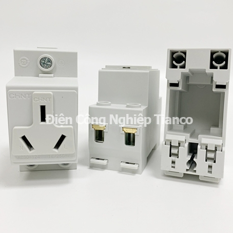 Multi-purpose 3-pin dinrail Chint socket AC30-124 Chint 2-pin dinrail ...