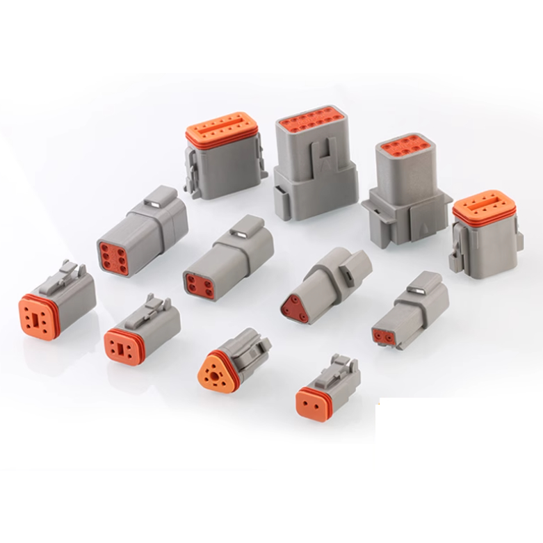 (WIRED-WIRED) Round cos gray waterproof electrical wire connector 2P ...