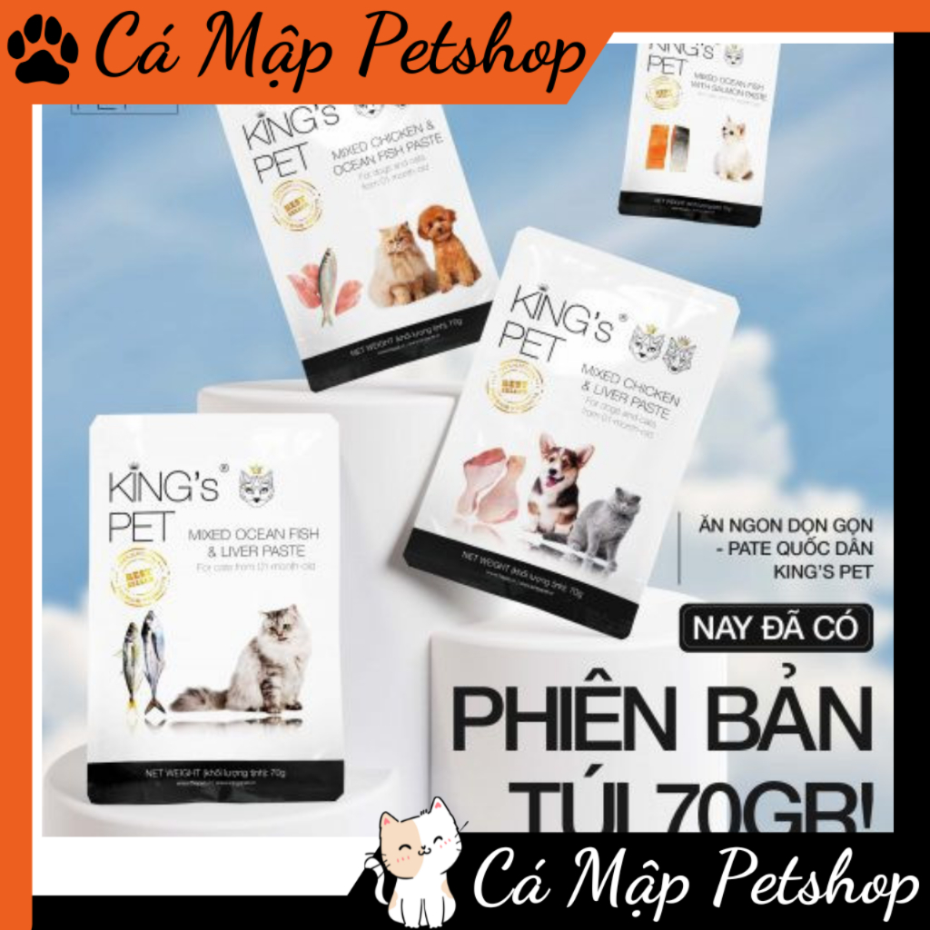Kingpet Pate for cats, King's Pet Pate for dogs and cats - 70g pack ...