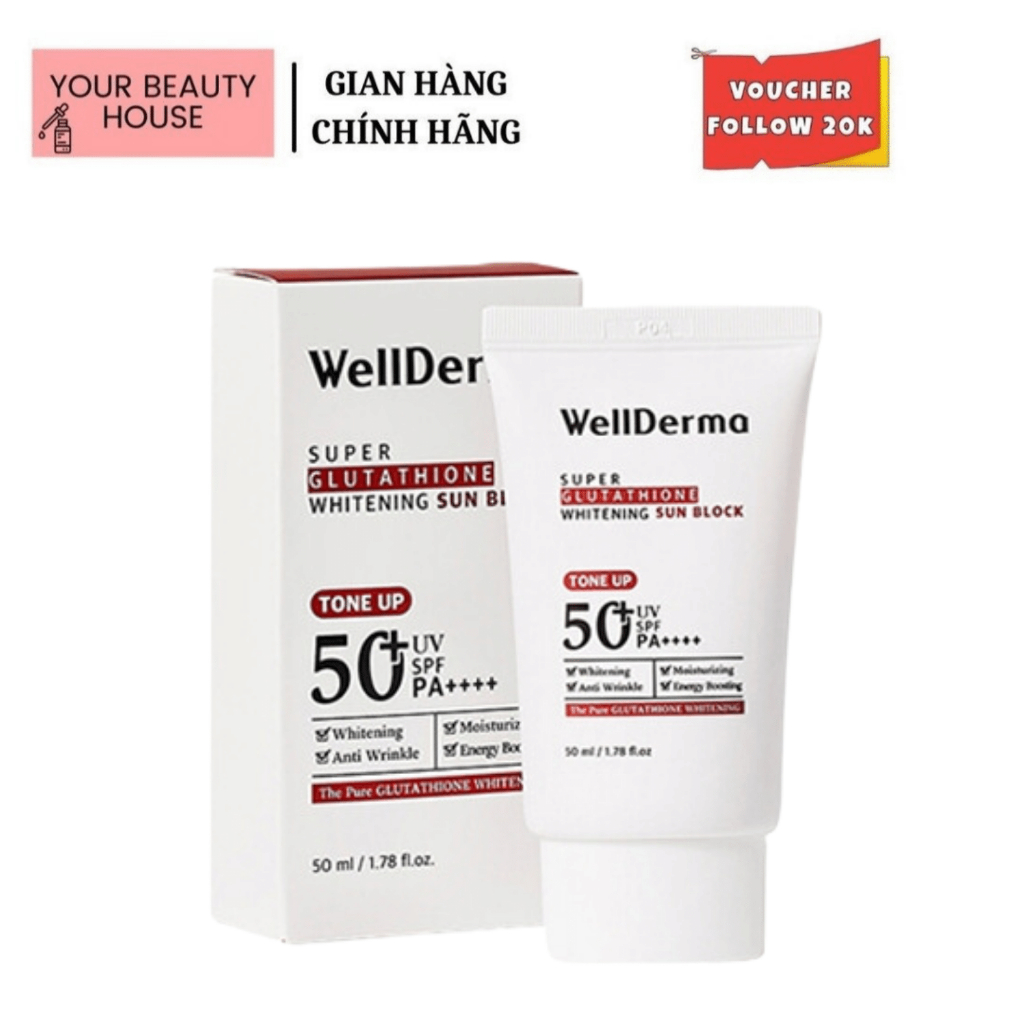 [Wellderma] Super Glutathione Whitening SunBlock Wellderma tone-Up ...