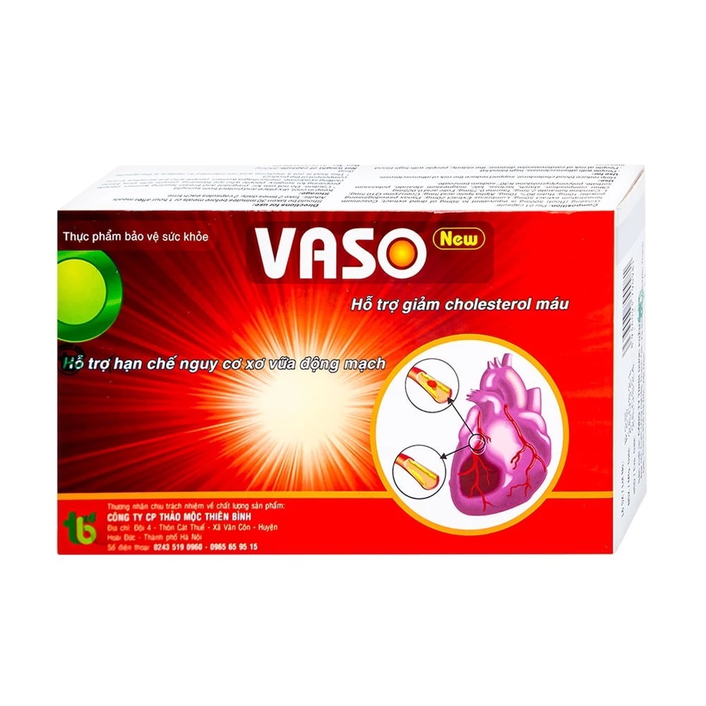 Vaso New Thien Binh Heart Supplement Pills Help Enhance Blood ...