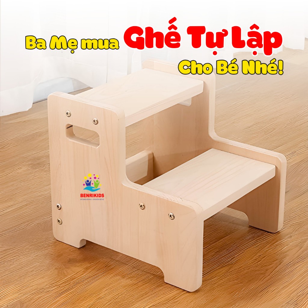 Wooden Independent Chair for Children to Brush Their Teeth for Personal ...
