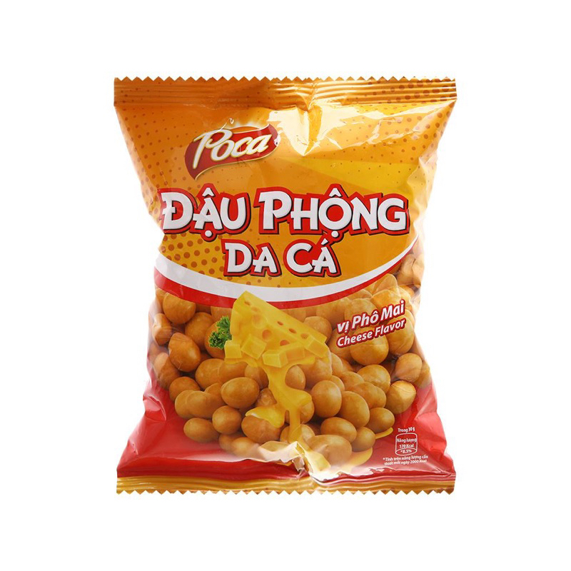 Poca Nutz cheese-flavored fish skin peanuts, 30g pack (10 packs/string ...