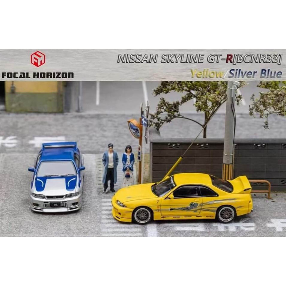 Nissan Skyline GT-R R33 FNF fast furious 1 / 64 FH Car Model | Shopee ...