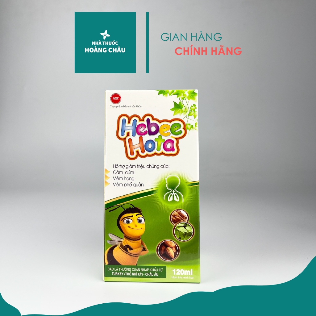 Hebee Hota Syrup Helps Relieve Sore Throat, Bronchial & Flu 120 ml ...