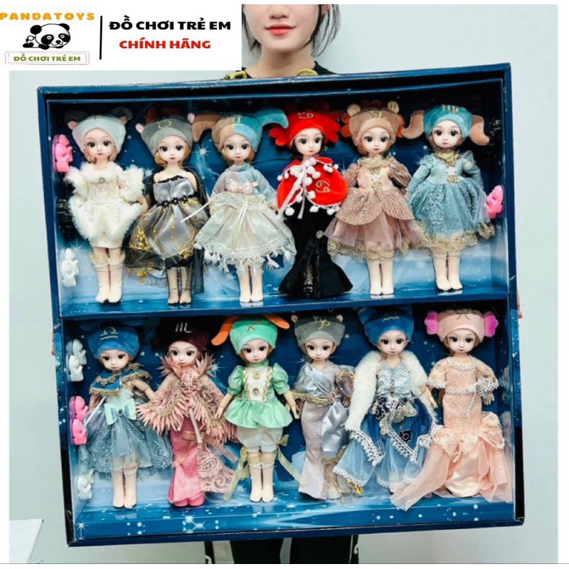 Premium gift box Set of 12 super cute zodiac dolls for girls E14 ...
