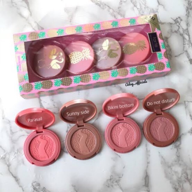 Tarte Blush Set - Flushed Fabulous Deluxe Amazonian Blush Set | Shopee ...
