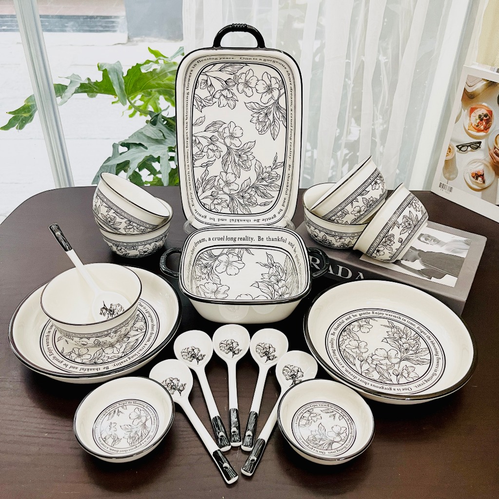 Decorative ceramic dinnerware set, cute dishes, rice bowls, super ...