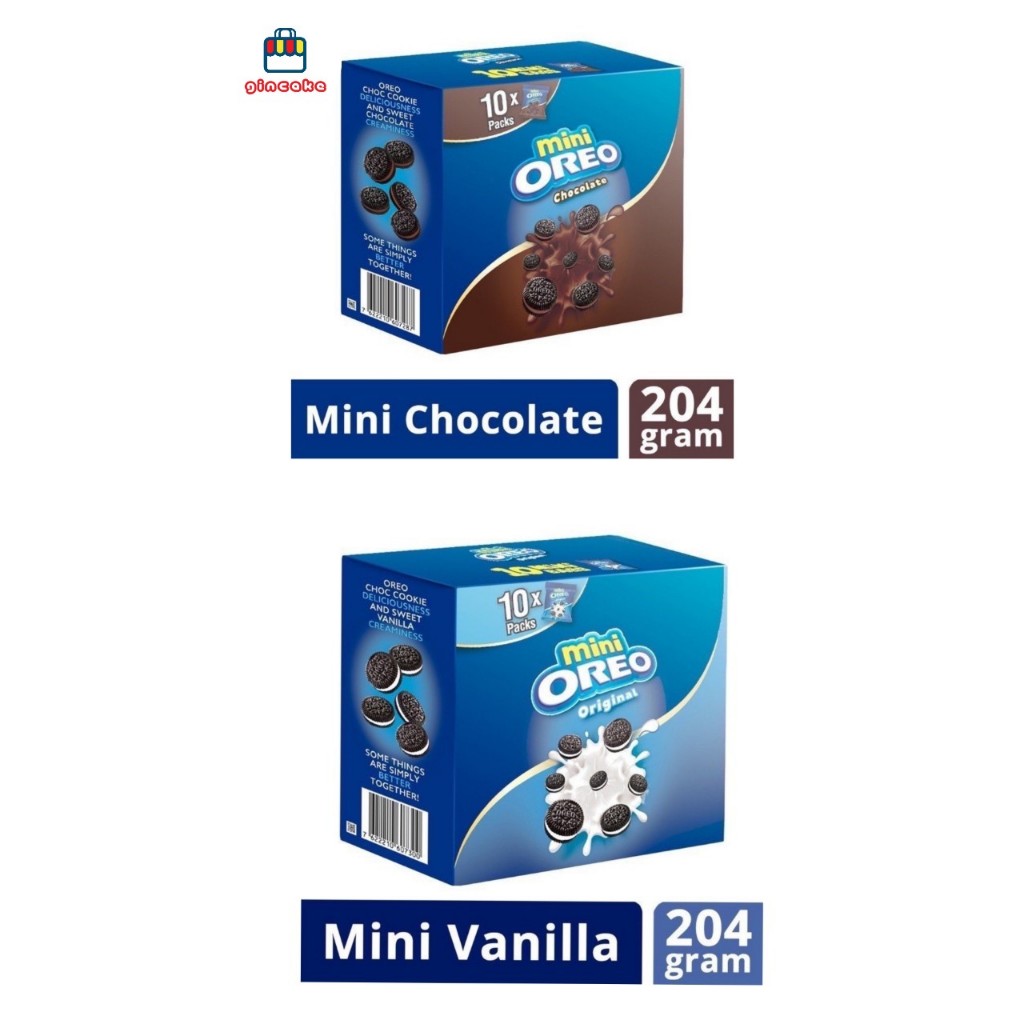 Oreo Mini Cookies Vanilla/Chocolate Flavor - 204g box | Shopee Malaysia