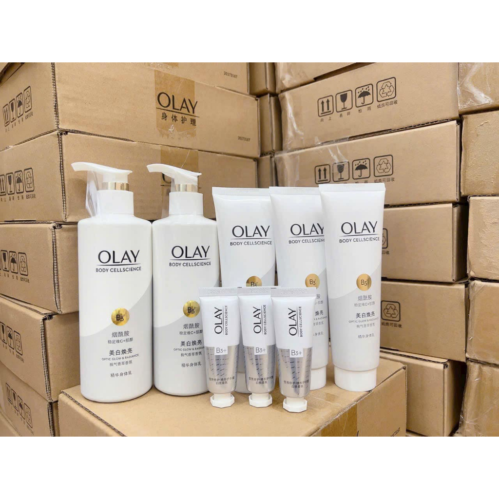 Olay Body Cellscience B3+ Optic Glow & Radiance Body Lotion 85ml/250ml ...