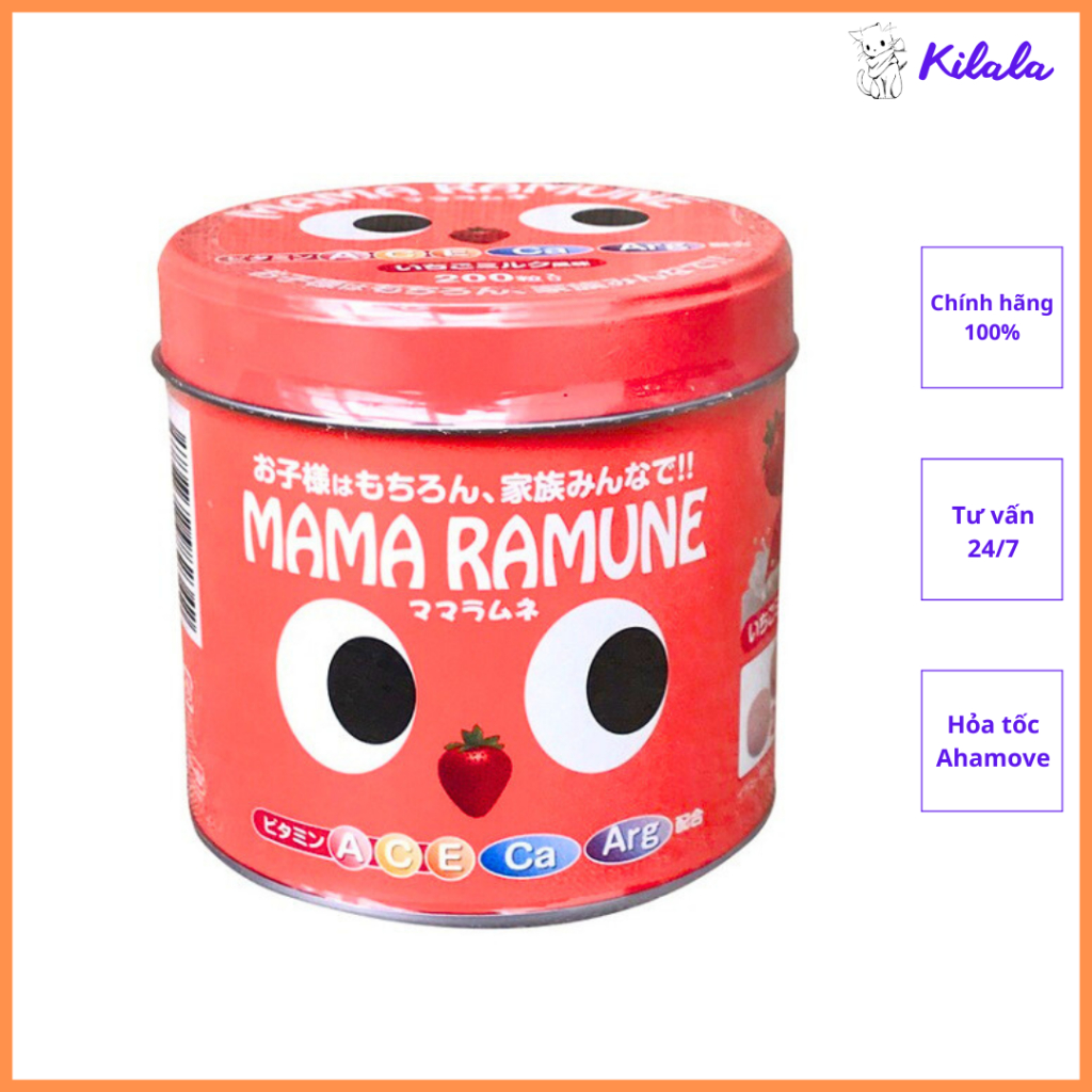 (Japanese Domestic) Mama Ramune Japanese multivitamin candy for ...