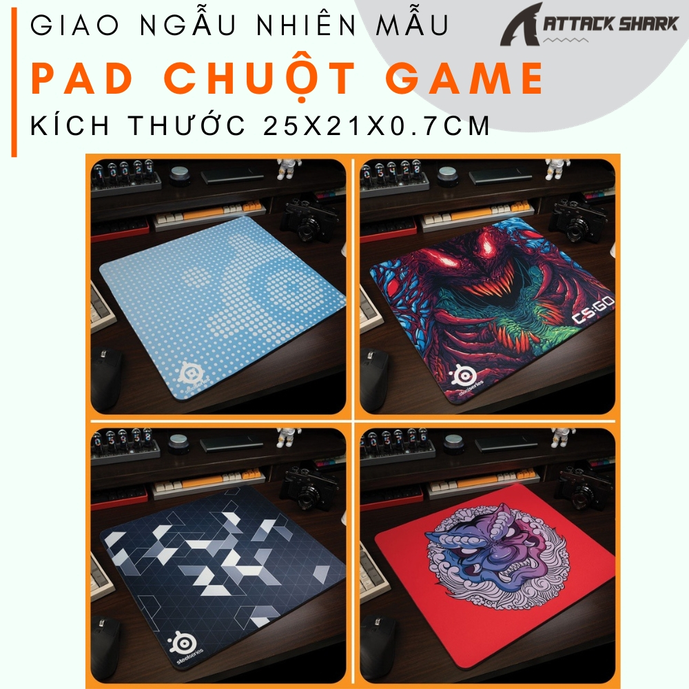 Attack Shark Super Smooth Mouse Pad Small Size 25x21cm, Sharp Anti-fog ...