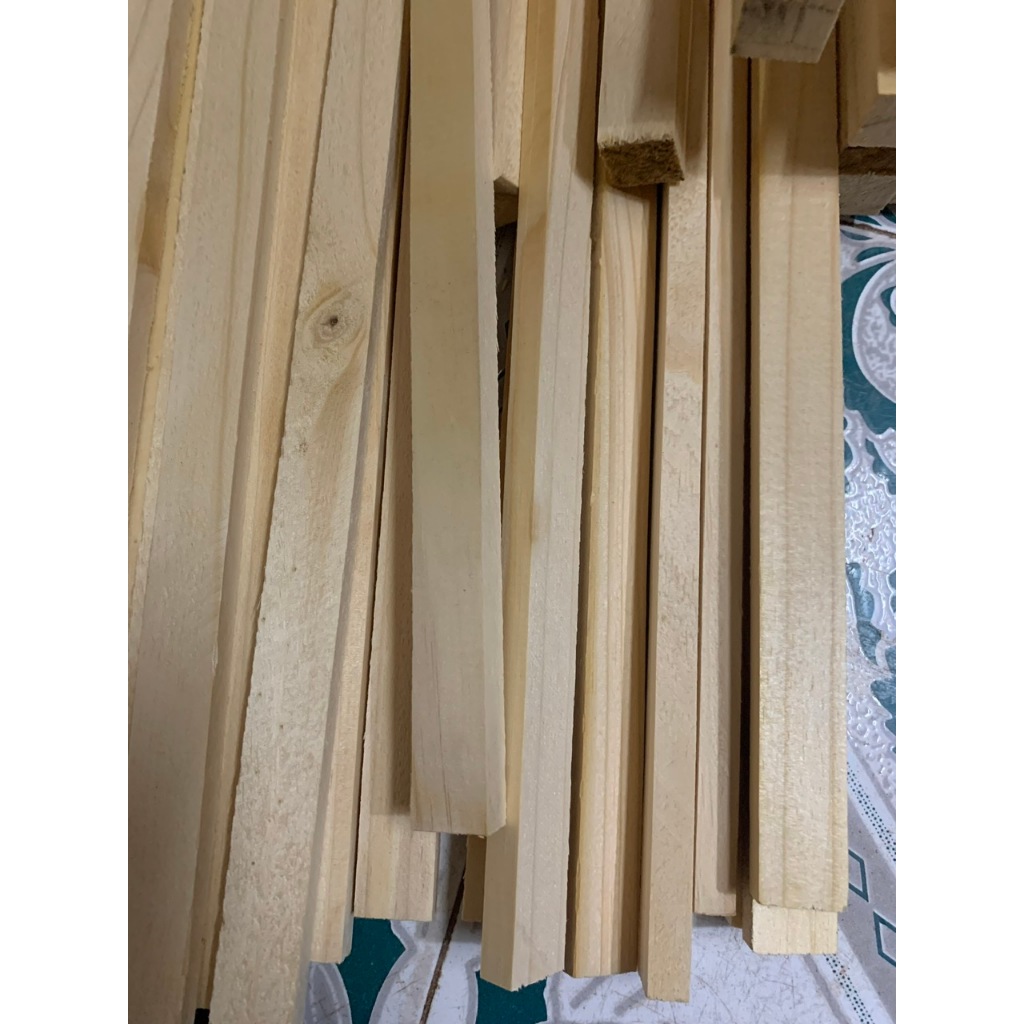 Pine wood bar 5cmx7cm length 10cm-50cm [TV5X7] + smooth planing on 4 ...