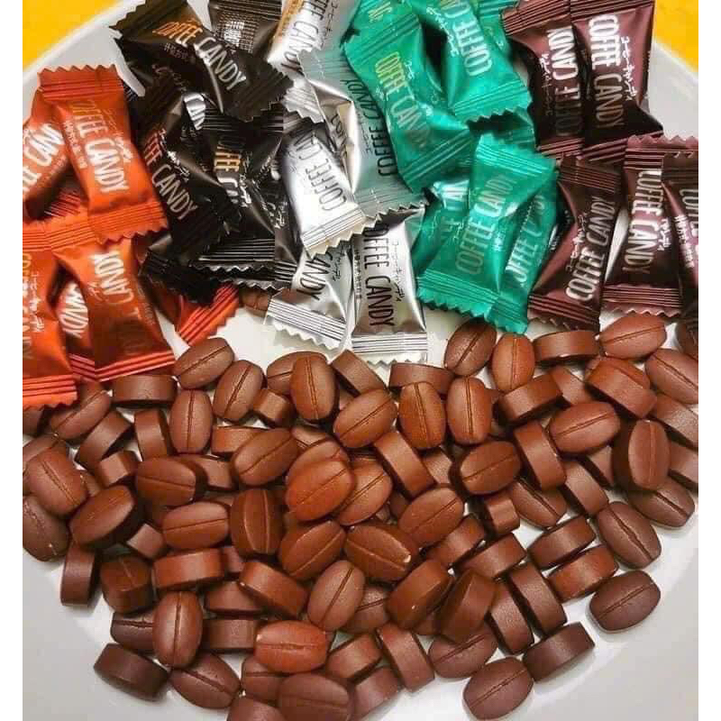 [Mix 8 Flavors] 100g ~ 110 Pieces Of Delicious Fat-Free Sugar-Free Coffee Candy, Delicious Sugar ...