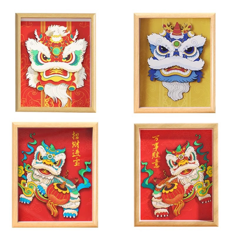 Puzzle Models With Picture Frames Of Dragons Tet 2024 | Shopee Malaysia