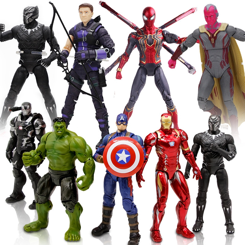 Superman toy 12 superhero avenger models with diverse moving characters ...