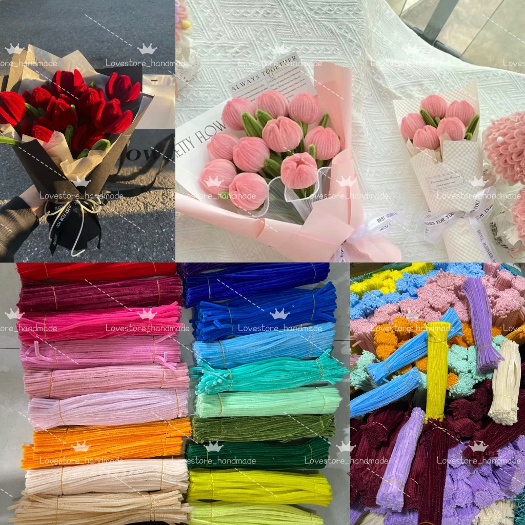 [Color Chart2] Bundle of 100 thick-haired type 1 velvet threads to make ...