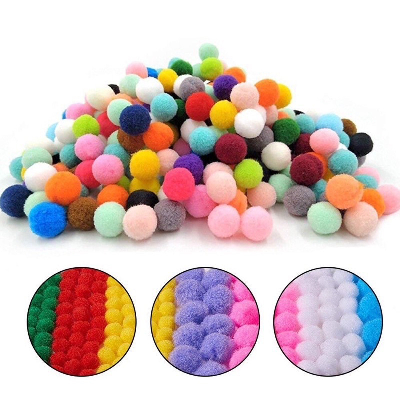 Set of 20 very cute cotton balls to decorate pine trees for school use ...