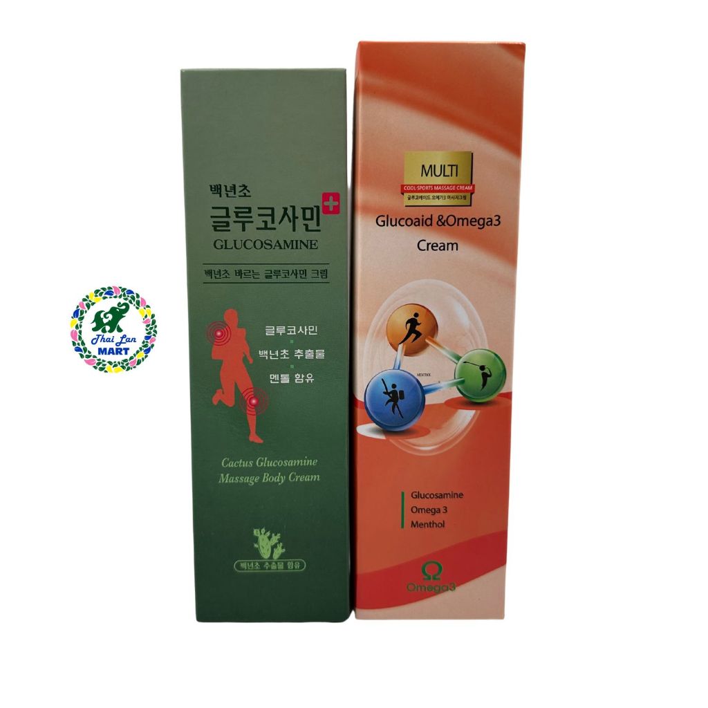 Lactus glucosamine glucoaid oil & omega 3 massage cream for aches and ...