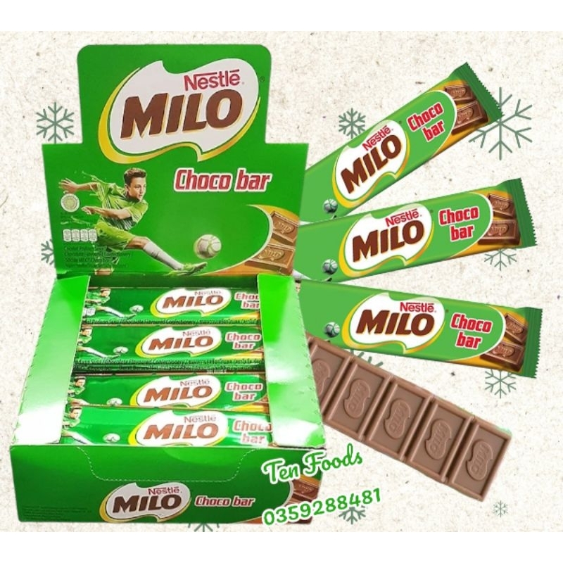 [ 1 Box of 24 Bars ] Milo Choco Bar Chocolate Bar 30g / Milo Cube ...