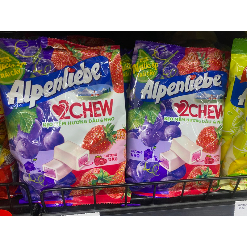 Alpenliebe 2 chew fruit soft candy 84g pack (25 pieces) | Shopee Malaysia