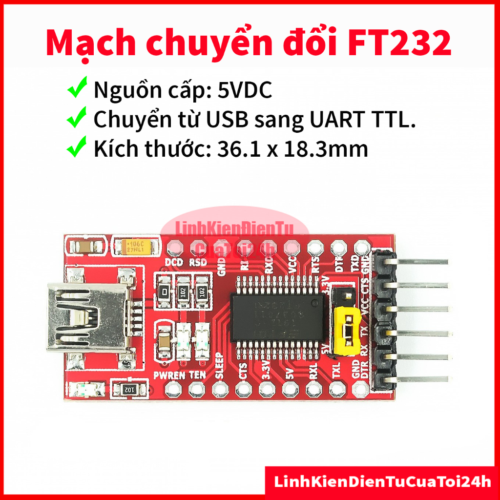 Ft232 USB UART TTL Converter | Ft232rl | Shopee Malaysia