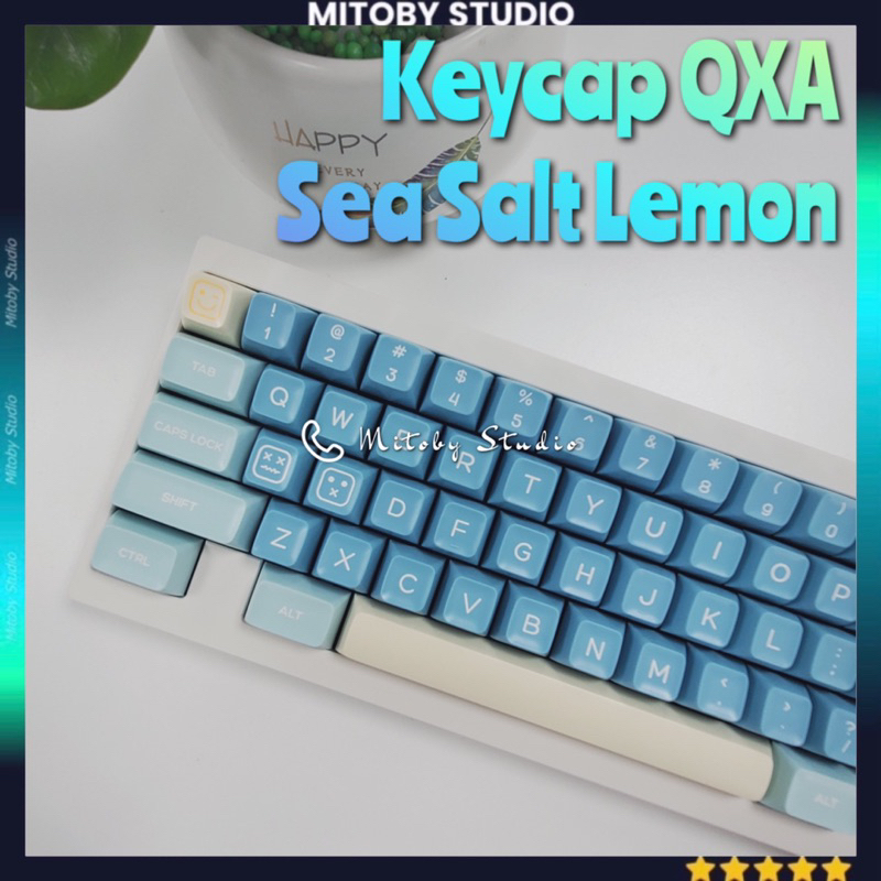Keycap SA Sea Salt Lemon QXA profile PBT 2shot mechanical keyboard ...