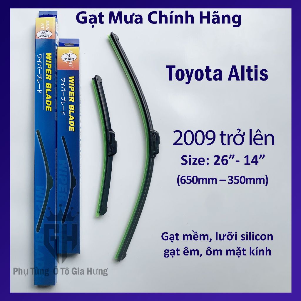 Toyota Altis wipers for all generations and wipers for other Toyota models: Avalon, Camry ...